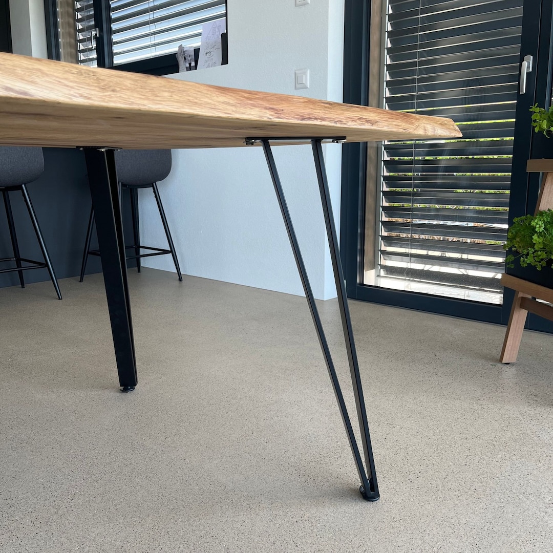 Modern Metal Table Legs, Steel Desk Legs for Wooden Tabletop, Console ...