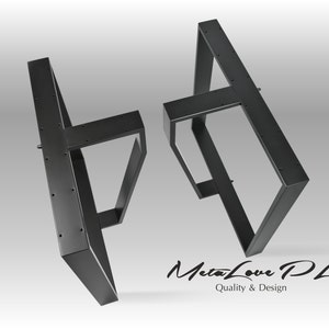 Desk Legs, T Shape Table Legs, Desk Legs, Steel Table Legs, Set of 2 ...