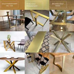 Metal Cross Frame Handmade Dining Room Table Spider Shape Kitchen Table ...