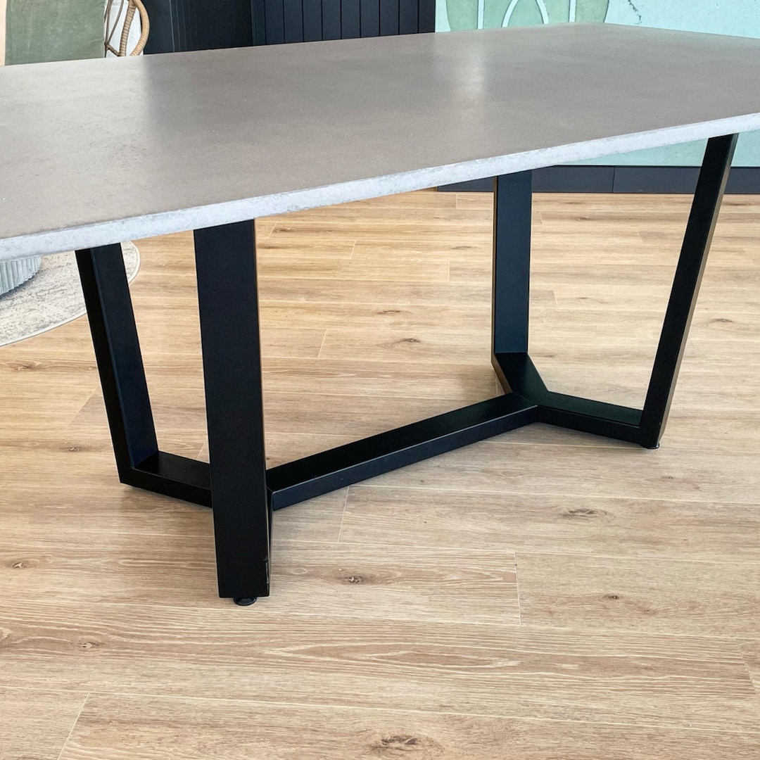 Handmade Dining Table Base, Modern Steel Base for Stone Top, ALIS 60.40 ...