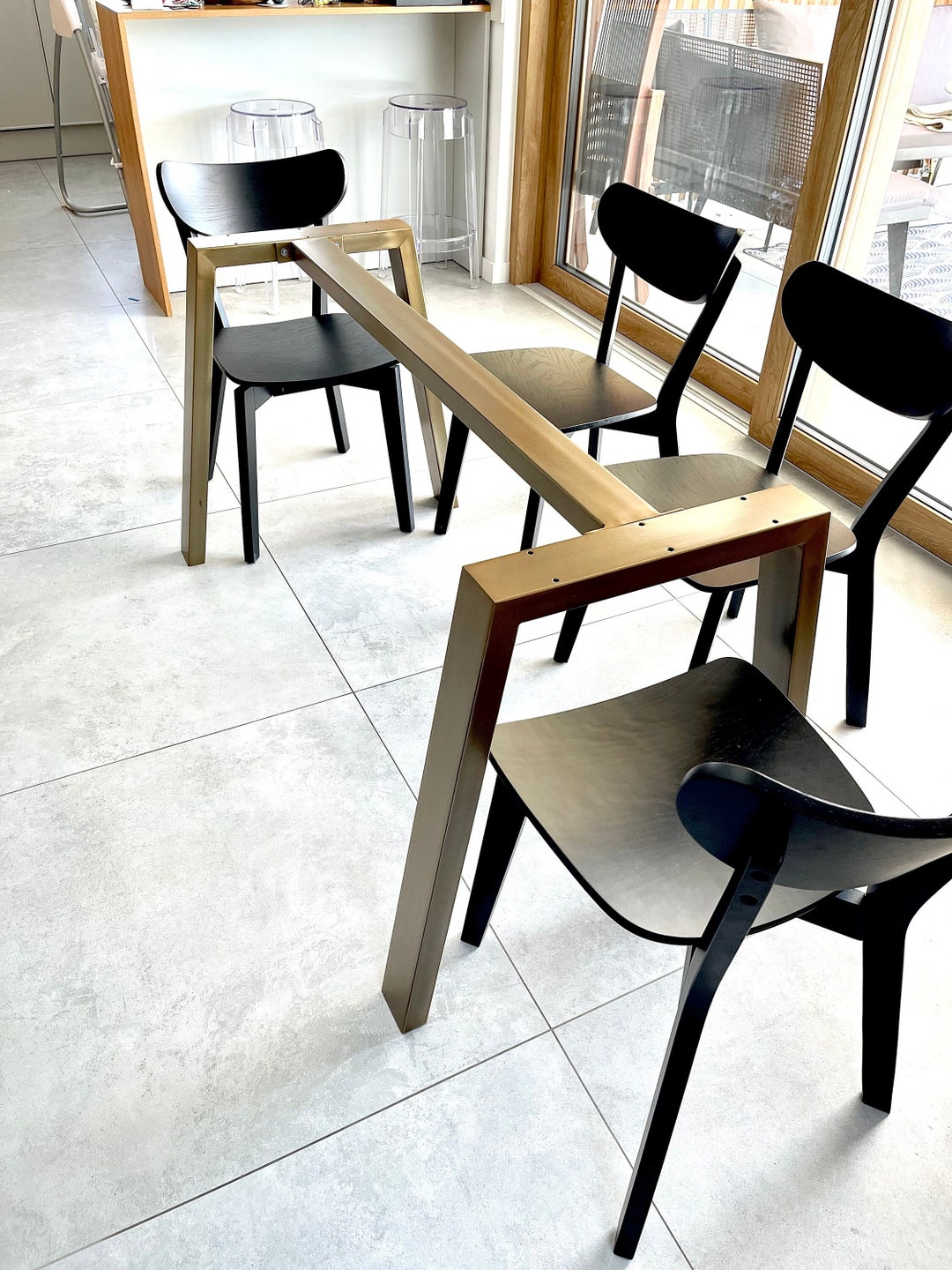 Durable Trapezoid Metal Table Legs / Stylish Finishes - Perfect for ...