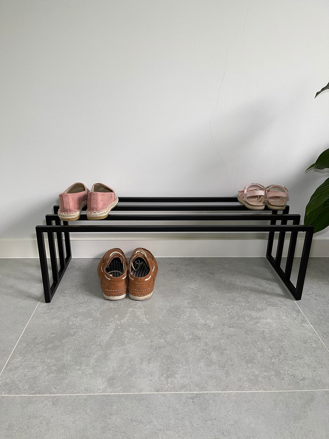 Metal Shoe Rack Metal Shoe Industrial Metal Rack for Gift - Etsy