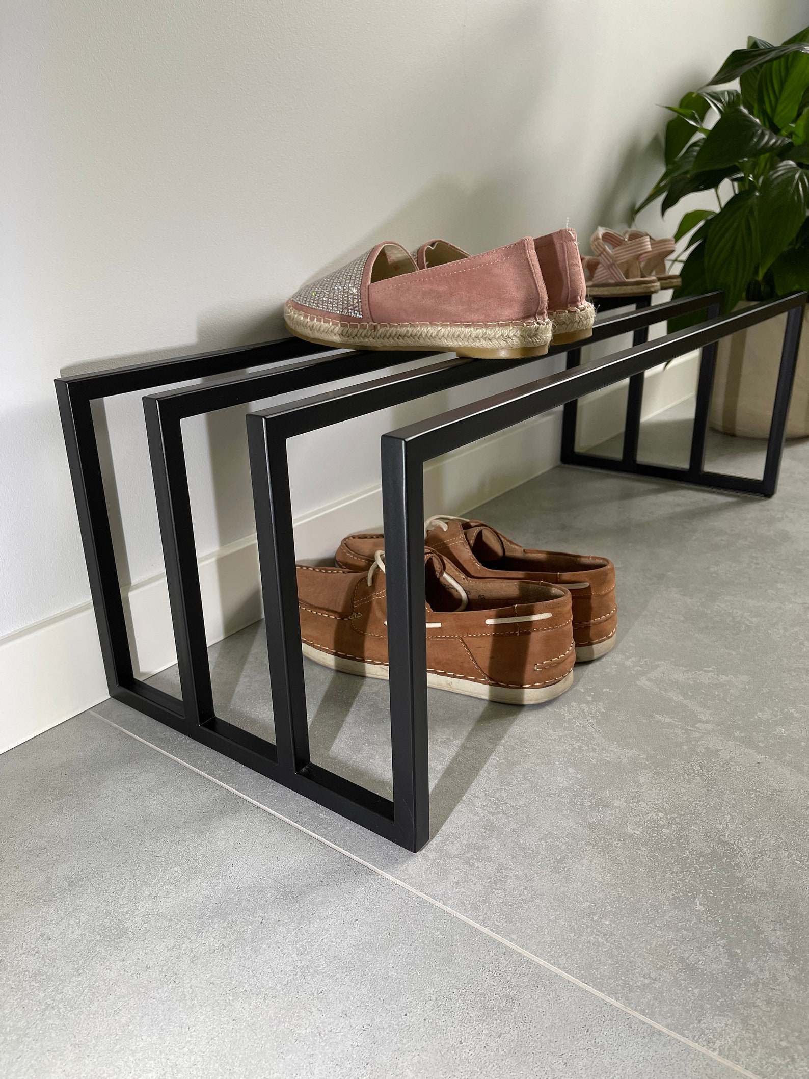 Metal Shoe Rack Metal Shoe Industrial Metal Rack for Gift - Etsy