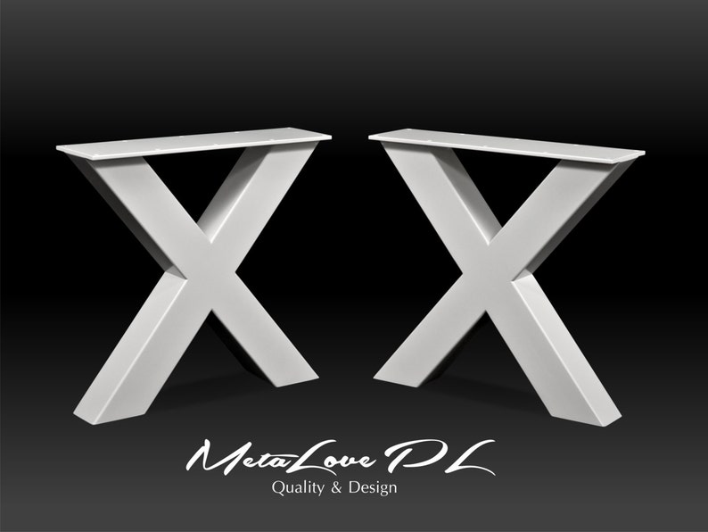 Metal Table Legs Bench Legs X Shape Legs Desk Legs Set of - Etsy