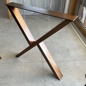 Dining Table Legs Copper Finish, Brushed Gold Desk Legs, Coffee Table ...