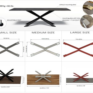 Metal Tube Table Legs to Reclaimed Wood Table Tops, Dining Table Legs ...