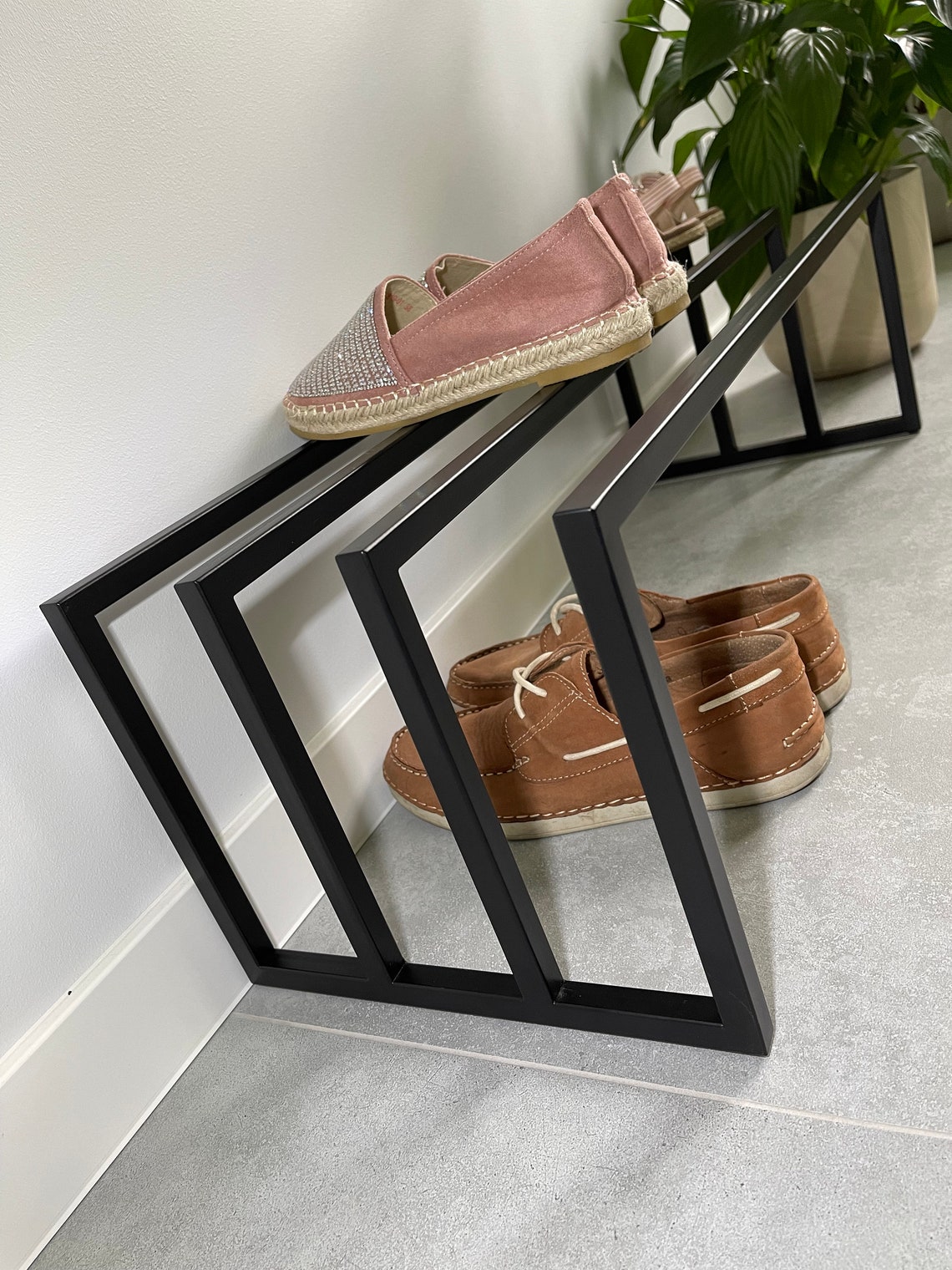 Metal Shoe Rack Metal Shoe Industrial Metal Rack for Gift - Etsy