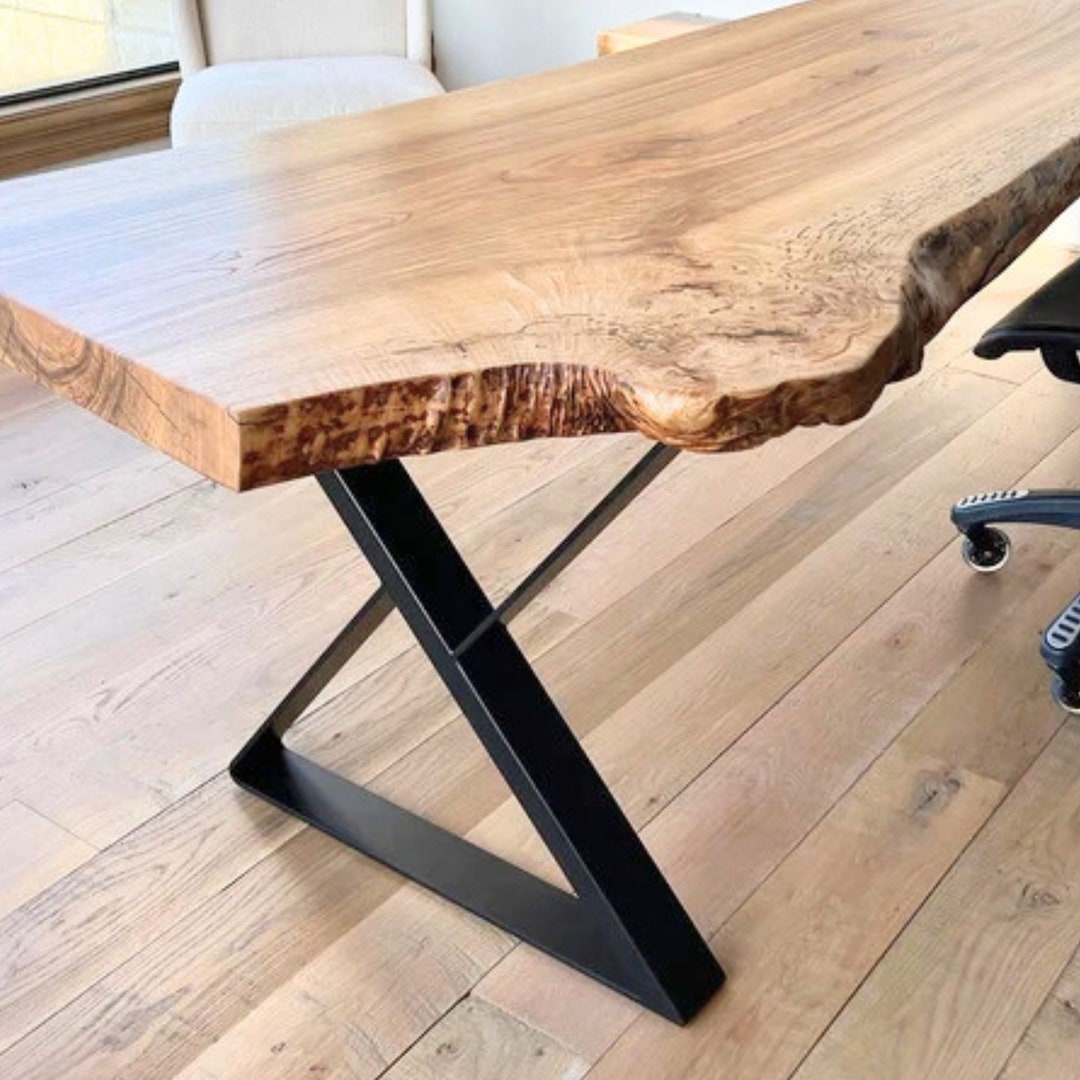 Decorative Desk Legs for Live Edge Work Table. Home Office - Etsy