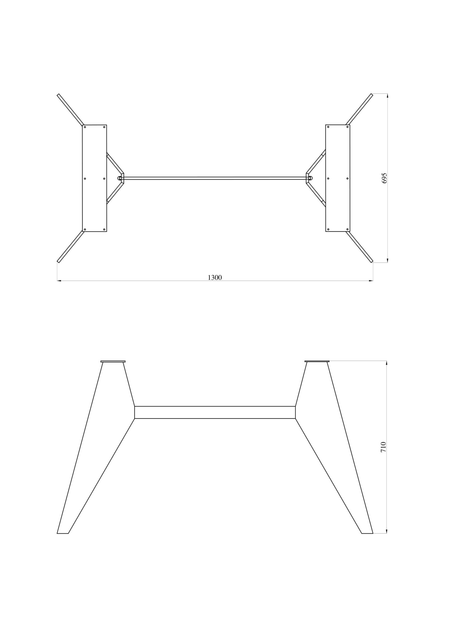 Table Table Base Modern Design Metal Base Handmade - Etsy