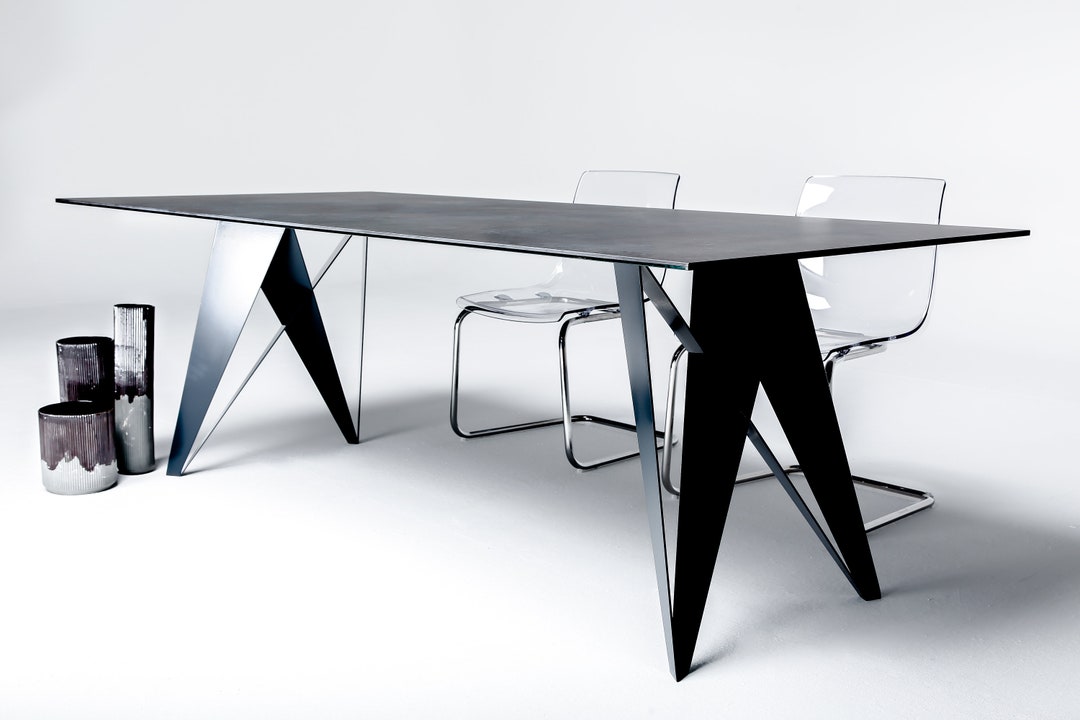 Industrial Style Table Legs, Contemporary Dining Table Legs, Steel ...