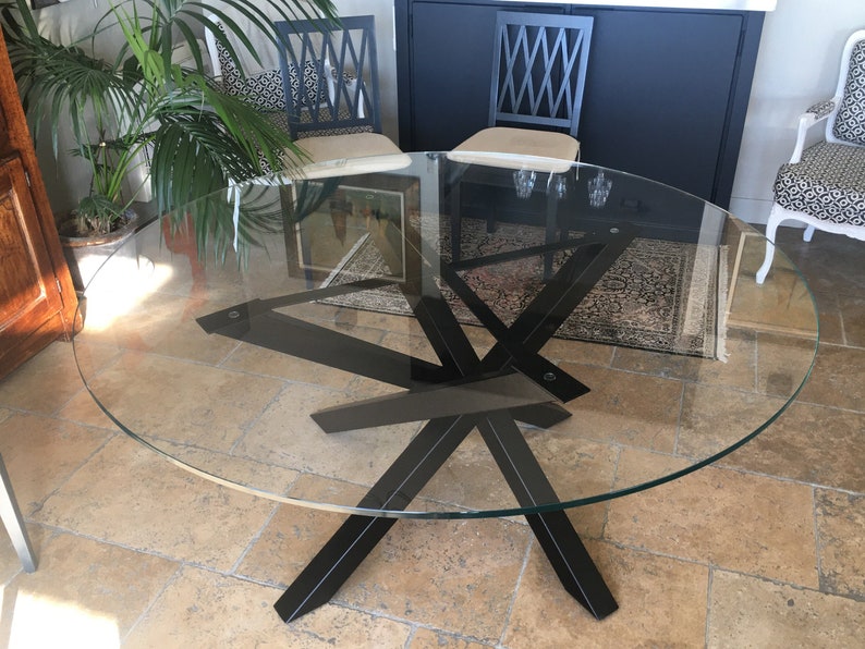 Industrial Table Base Round Table Base Additional Connecting | Etsy