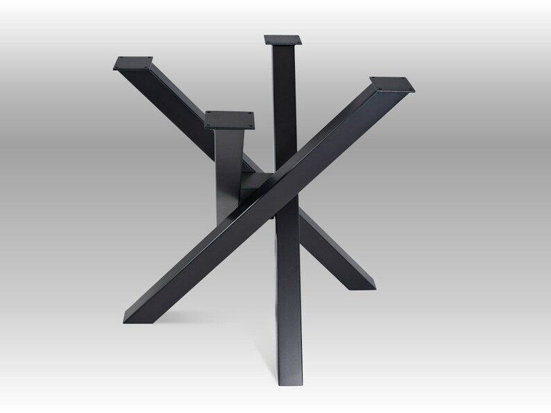 Industrial Table Base Black Table Base Round Table Legs - Etsy