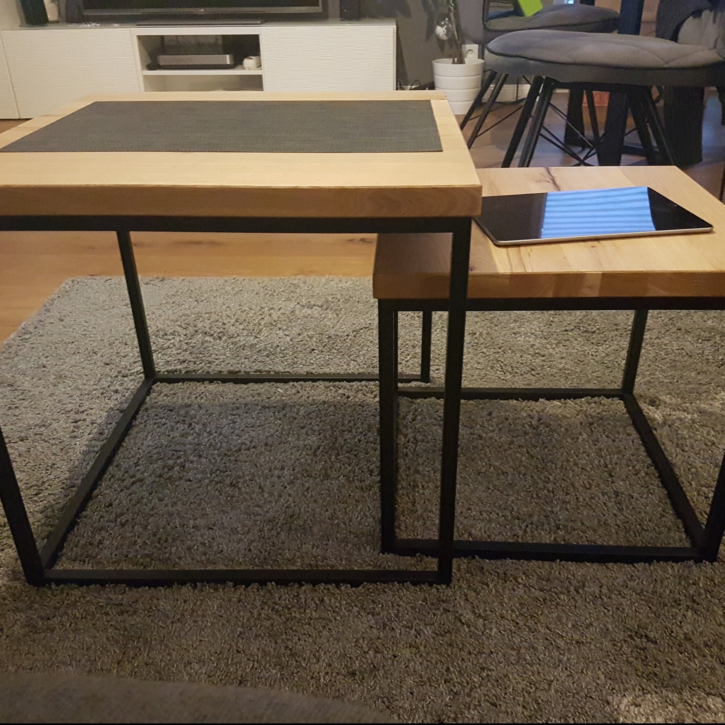 Coffee Table Set of 2 Furniture Modern Table DIY RIO | Etsy