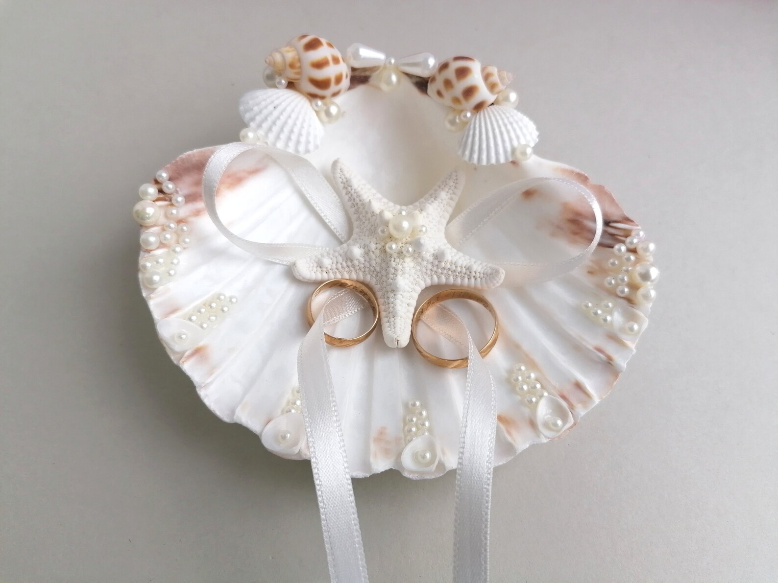Shell Ring Holder Starfish Beach Ring Holder - Etsy