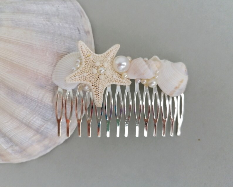 Seashell Hair Comb Beach Weddingbeach Hair | Etsy