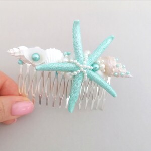 Beach Hair Comb,beach Wedding,sea Shell Hair Accessory,seashell Hair ...