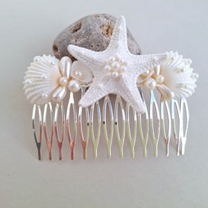 Headpiece, Seashell Hair Comb, Beach Wedding, Beach Hair Accessory ...