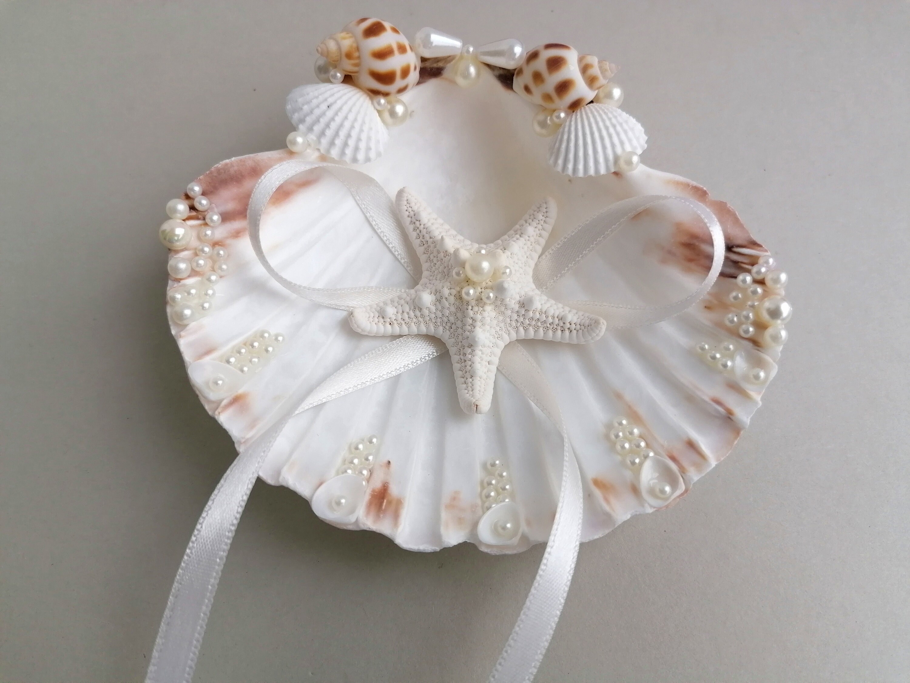 Shell Ring Holder Starfish Beach Ring Holder - Etsy