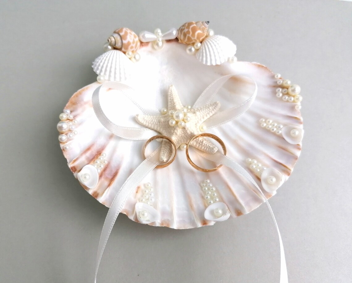 Shell Ring Holder Starfish Beach Ring Holder | Etsy