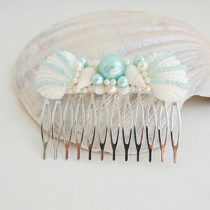 Seashell Hair Comb, Beach Wedding, Beach Hair Accessory, Seashell Hair ...