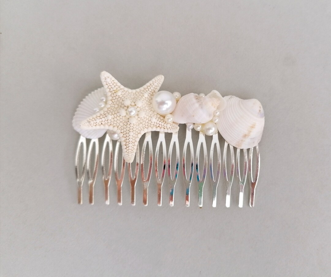 Seashell Hair Comb, Beach Wedding,beach Hair Accessory,seashell Hair ...