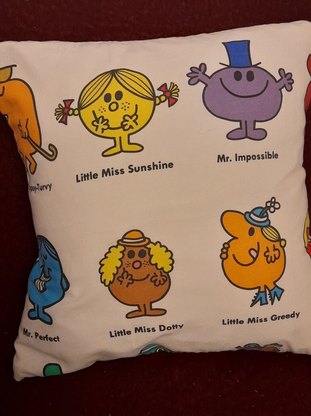 Vintage Mr Men Cushions - Etsy