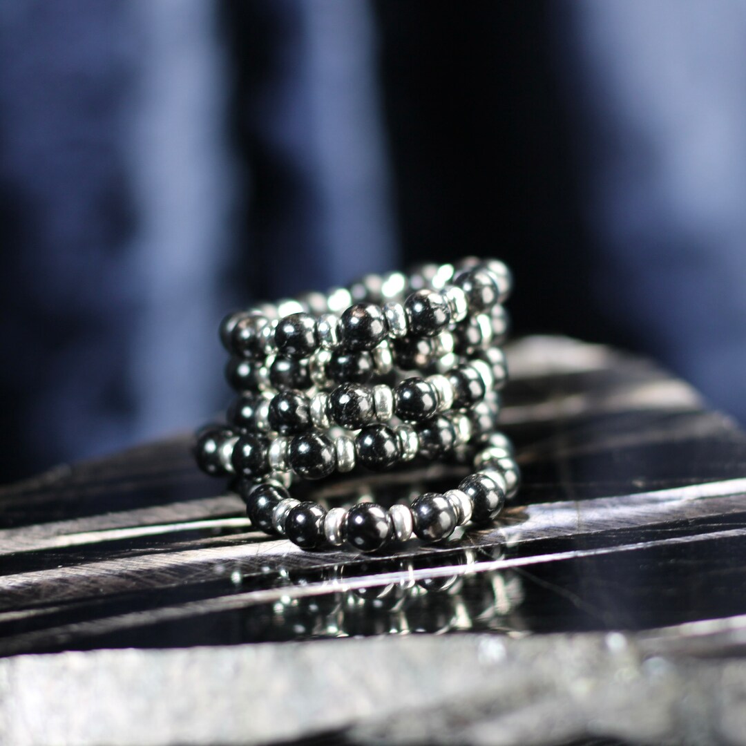 Hypersthene RING With Silver. Presented With A Tin, A Tag & A Herkimer ...