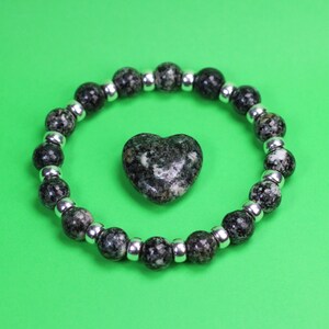 Preseli Bluestone spotted Chunky Posh Power Bracelet & Sterling Silver ...