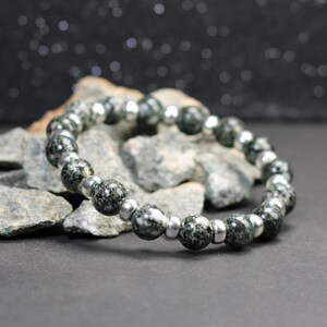 Preseli Bluestone spotted Chunky Posh Power Bracelet & Sterling Silver ...