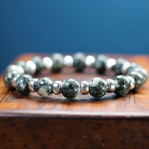 Preseli Bluestone spotted Chunky Posh Power Bracelet & Sterling Silver ...