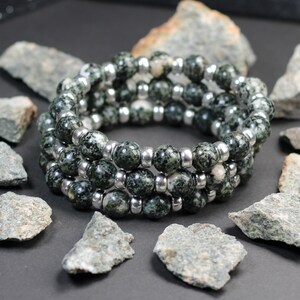 Preseli Bluestone spotted Chunky Posh Power Bracelet & Sterling Silver ...