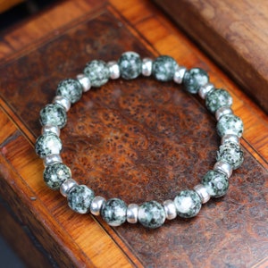 Preseli Bluestone spotted Chunky Posh Power Bracelet & Sterling Silver ...