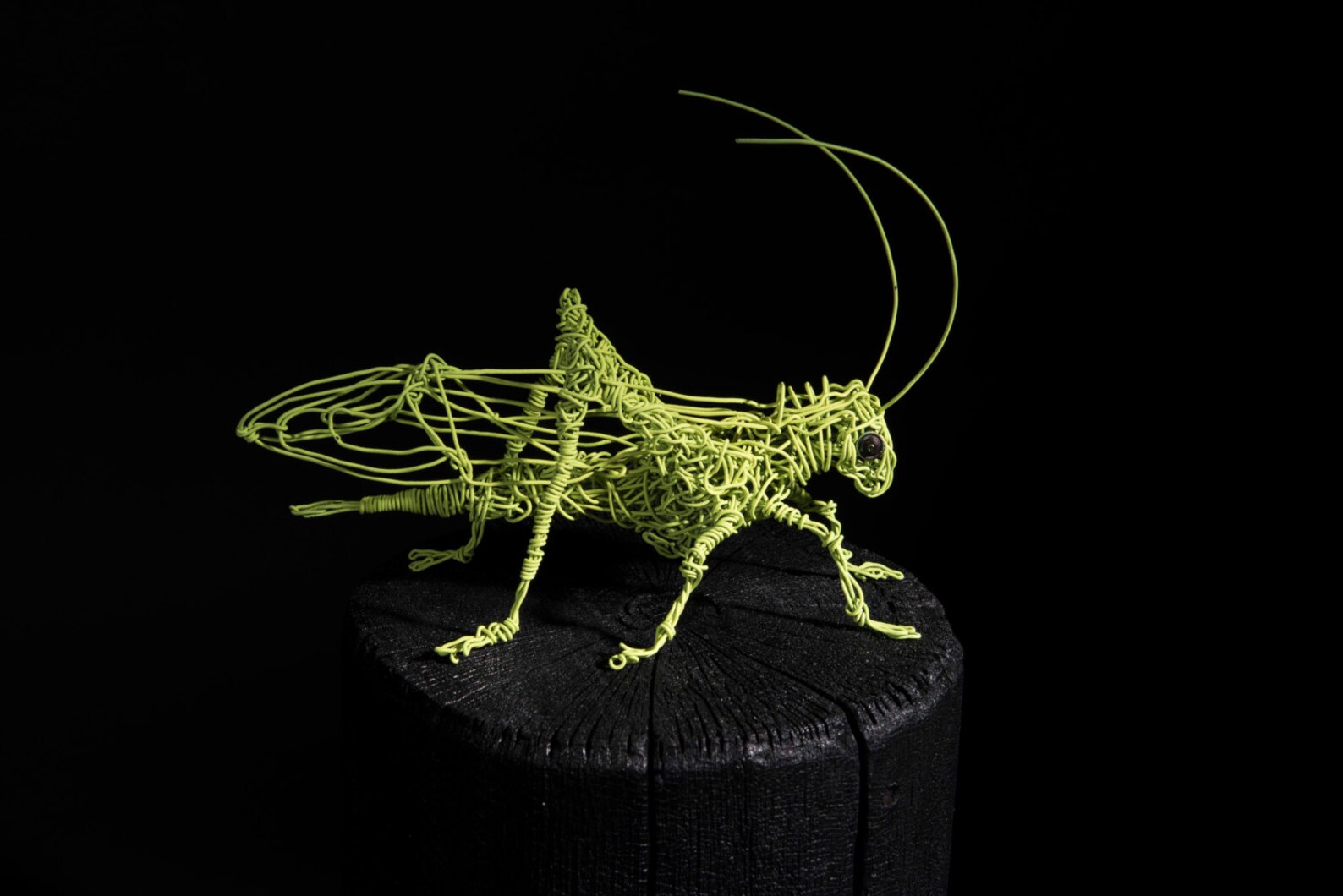 Wire Sculpture, Floor Art, Home Decor, Stand Art, Wire Art, Green ...