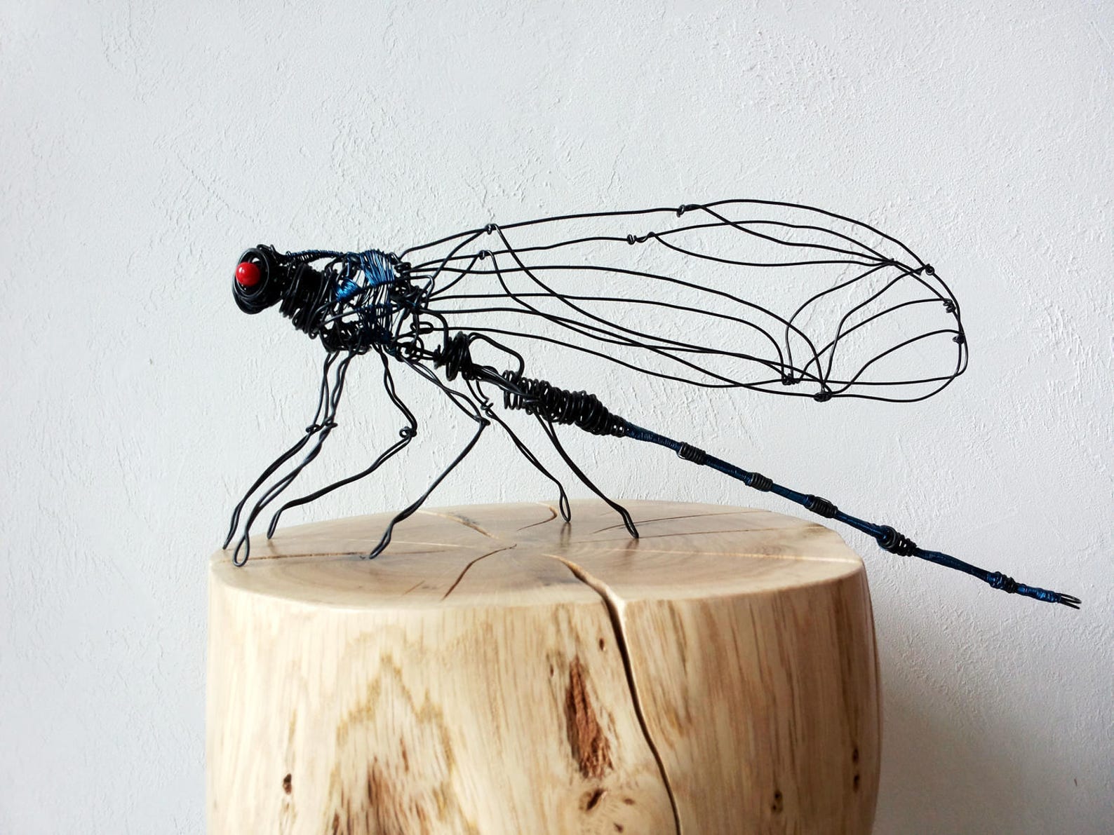 Wire Sculpture Dragonfly Insect Decor Bug Decor Decoration - Etsy