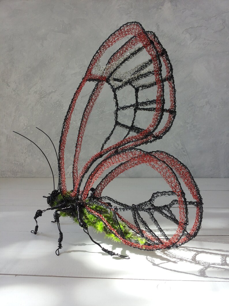 Wire Butterfly Wedding Gift Wire Sculpture Wire Decor - Etsy UK