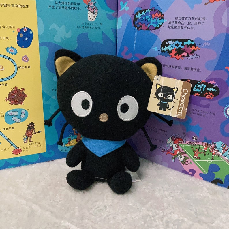 Chococat Plushie / Sario Black Cat Doll / Kitty Cat Toy - Etsy