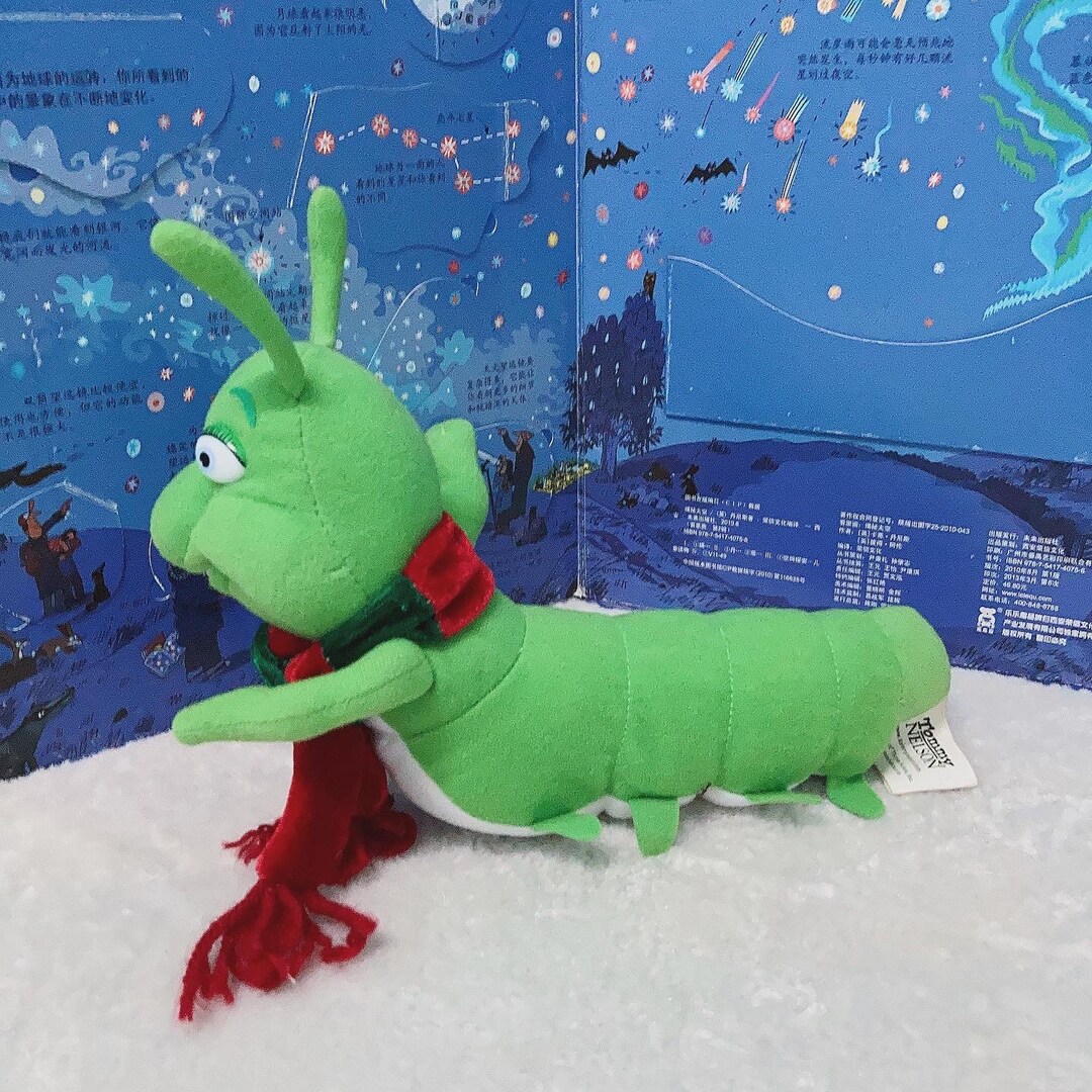 Tommy Nelson Worm Stuffed Animal Plushie / Green Worm Vintage Doll ...