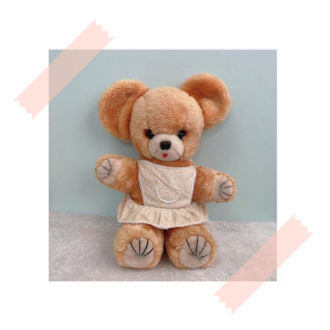 Vintage Japanese Bear Plush Toy: Retro Big Eye Doll (17 In) - Etsy