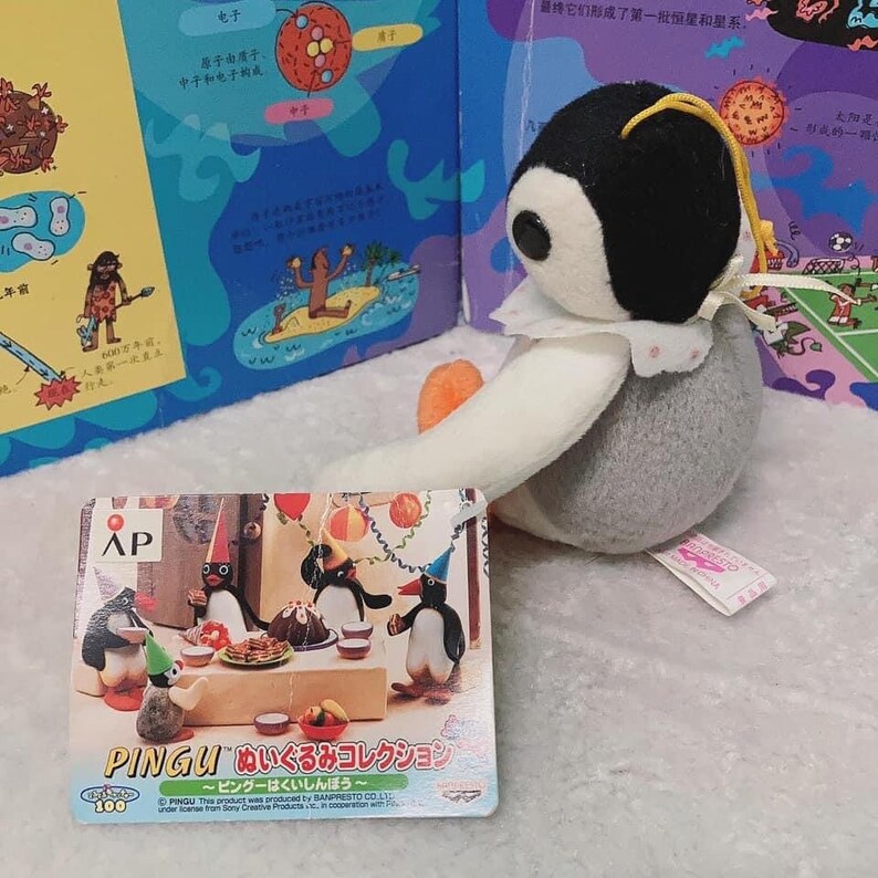Vintage Pingu Plushie: 2001 Cartoon Penguin Toy - Etsy