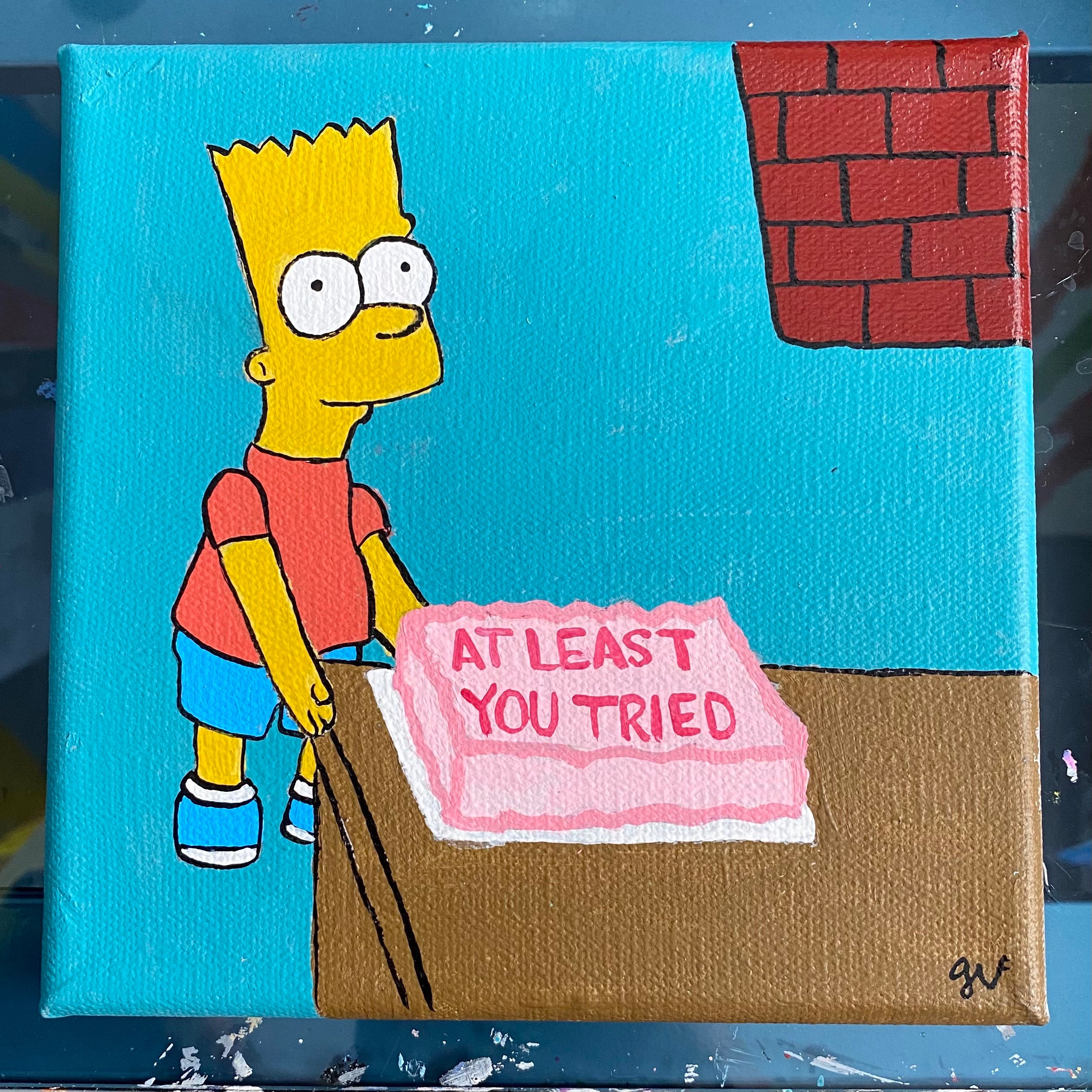 At Least You Tried Meme Bart