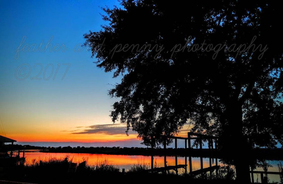 Louisiana Sunset, Colorful Sunset, Bayou Sunset, Louisiana Photography ...