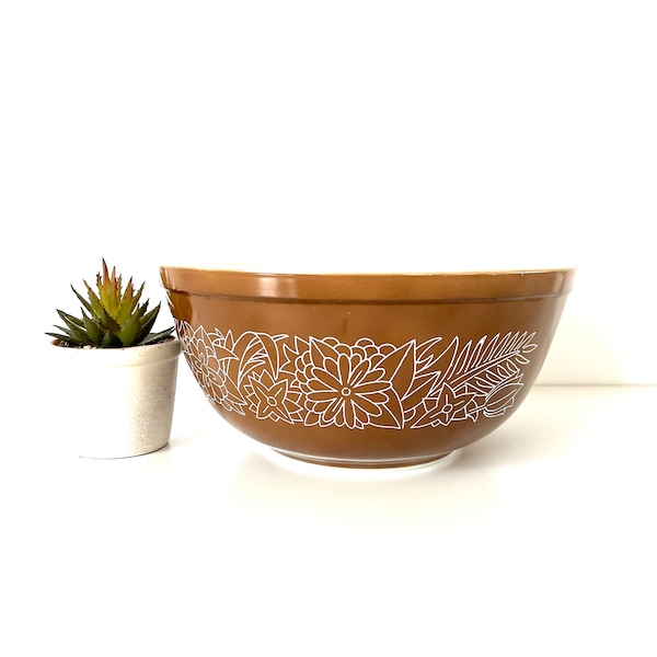 Brown Pyrex Bowl - Etsy