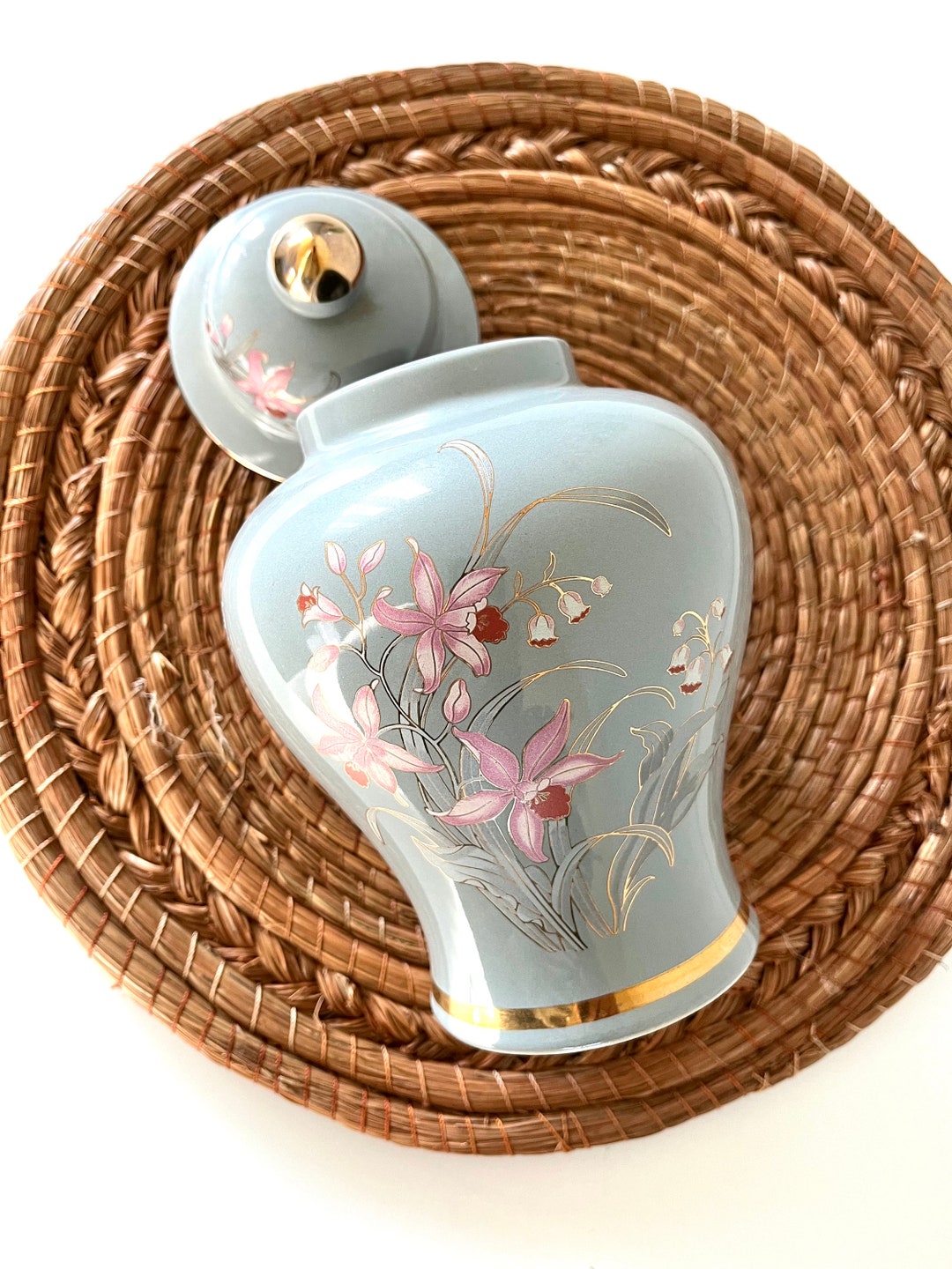 Vintage Asian Jar - Vintage Ginger Jar/ Canister Made in Japan - Etsy