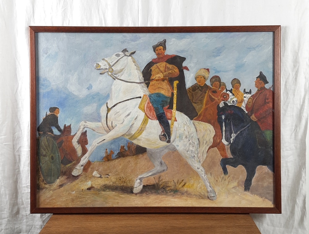 Chapaev, Red Army Commander, Civil War, Soviet Propaganda Art, Original ...