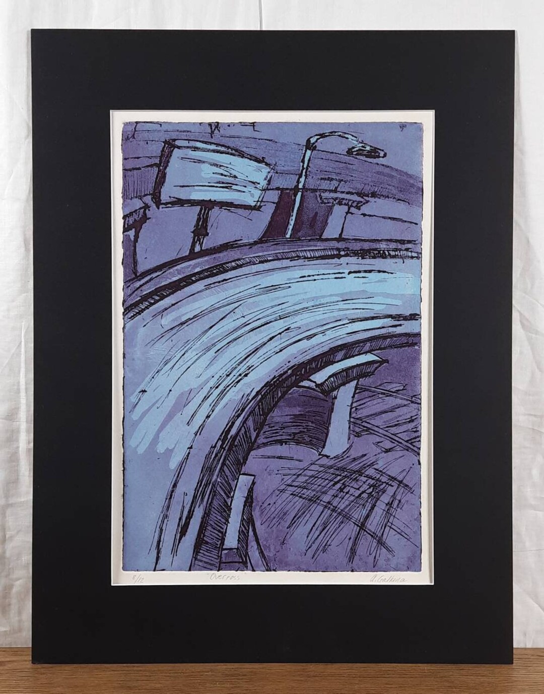 Original Lithography, Ukrainian Artist Galkina, Vintage, Landscape ...