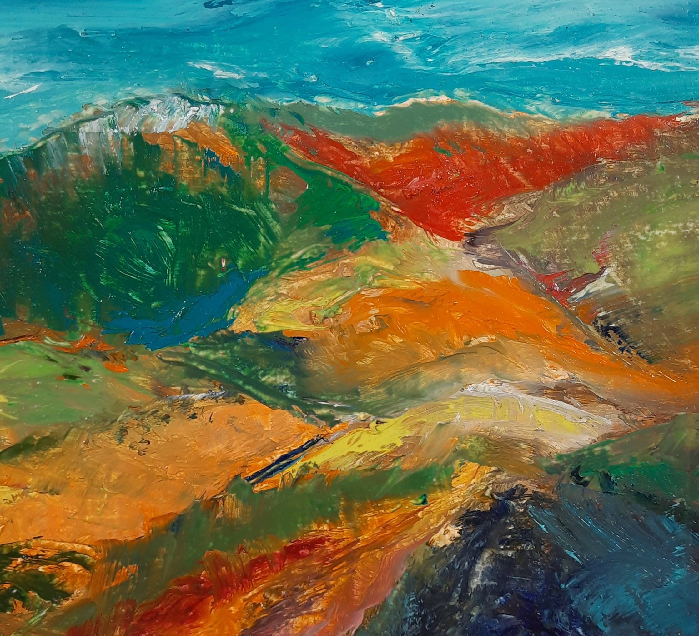 Original Oil Painting Ukrainian Artist Landscape Abstract | Etsy