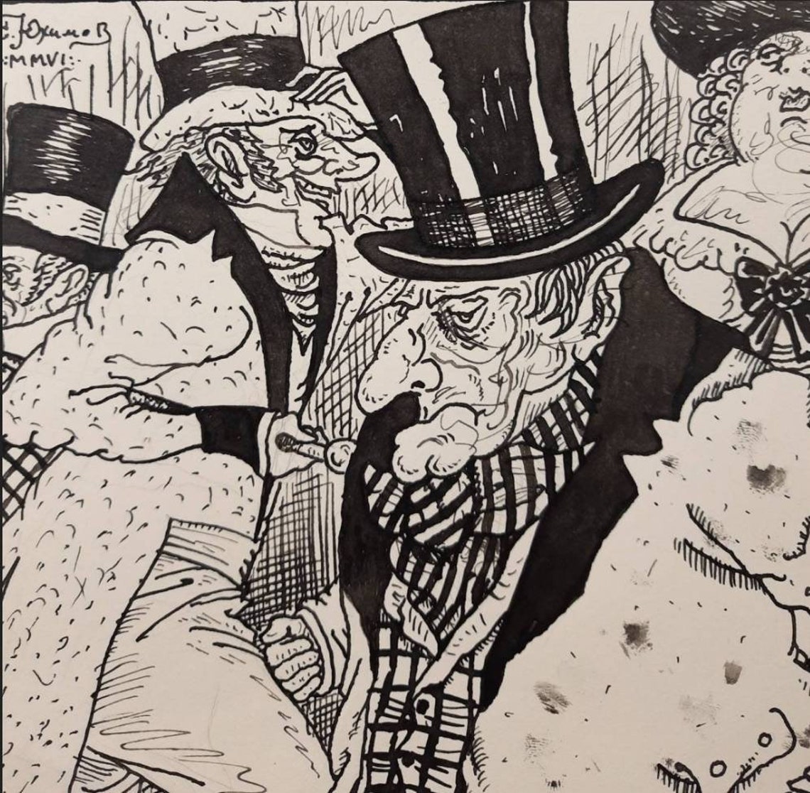 Original Ink Drawing Fairy Tale Illustration Vintage 2006 - Etsy