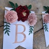 Personalized Paper Flower Banner, Floral Baby Shower Decoration, Floral ...