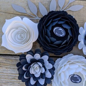Penn State Paper Flower Set of 6, Graduation Gift for Penn State ...