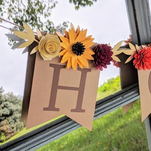 Sunflower Fall Banner: Custom Paper Flower Garland - Etsy